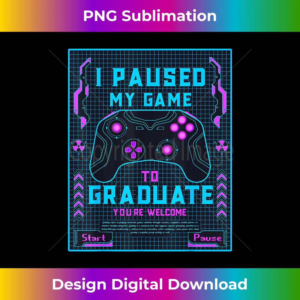 Funny Gamer Graduate Graduation - High-Quality PNG Sublimati | Inspire ...