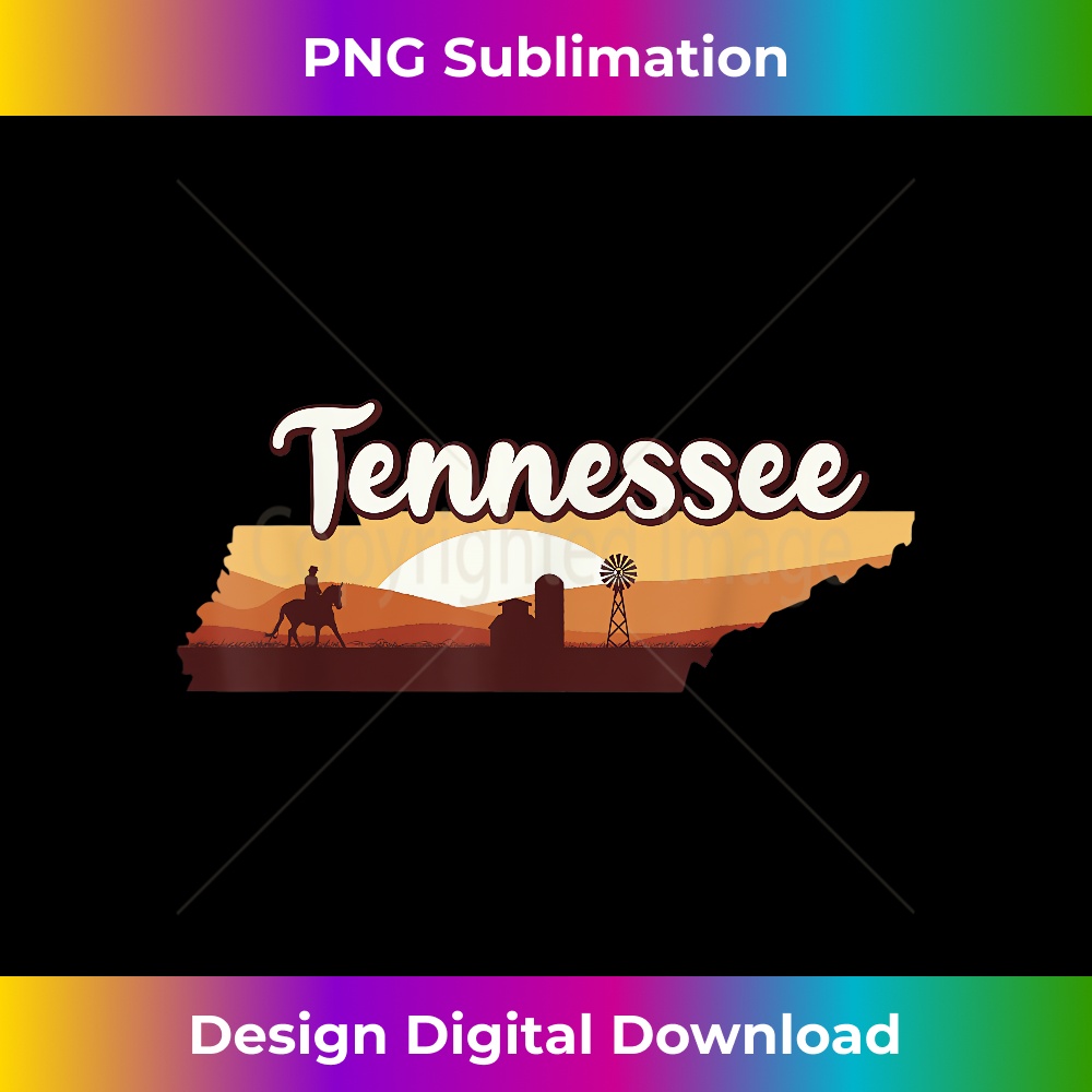 Cowboy Horse Riding Rodeo Barn Windmill Tennessee Map 70s - | Inspire ...