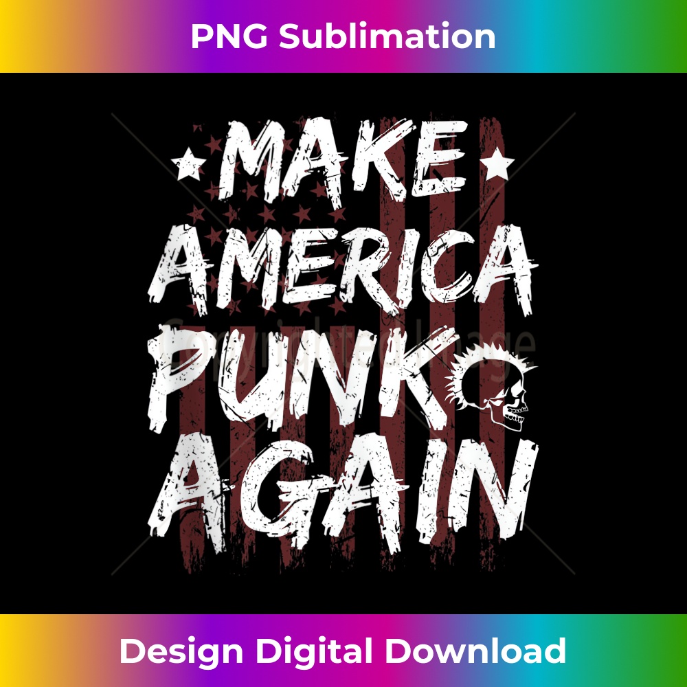 Make America Punk Again Anarchy USA American Flag Punk Rock | Inspire ...