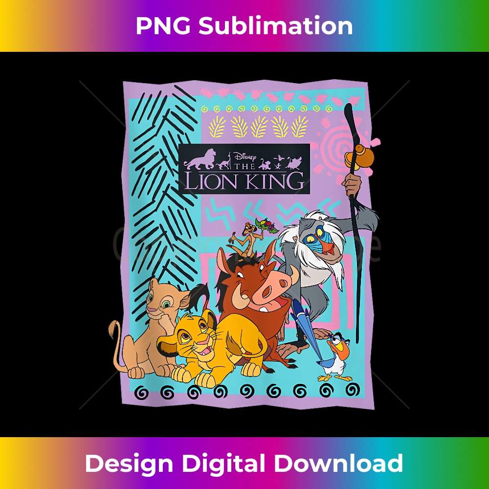 Lion King - Simba Nala Timon Pumbaa Zazu Rafiki Retro Group | Inspire ...