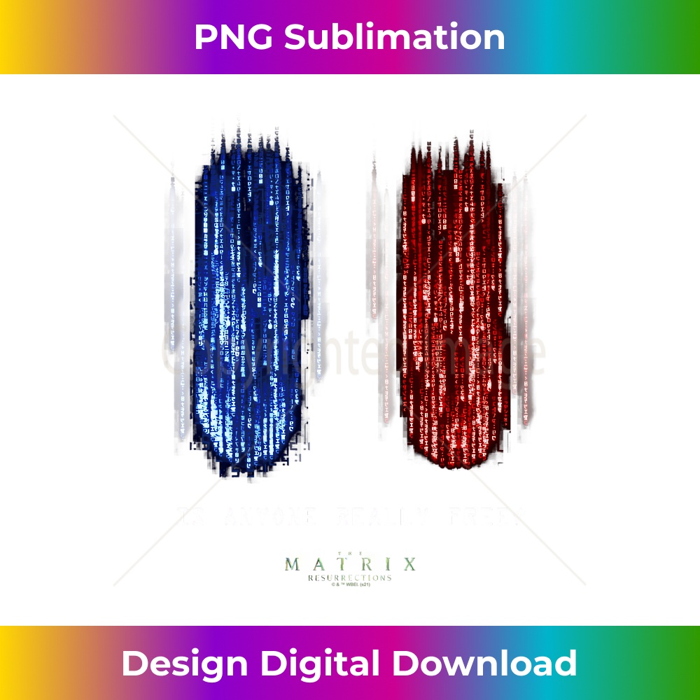 The Matrix Resurrections Red Versus Blue Pill Poster Long Sl | Inspire ...