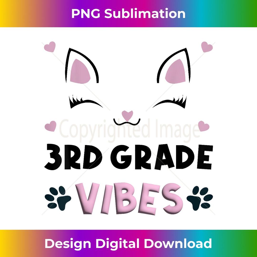 Third 3rd Grade Vibes cat Back to School - Aesthetic Sublima | Inspire ...