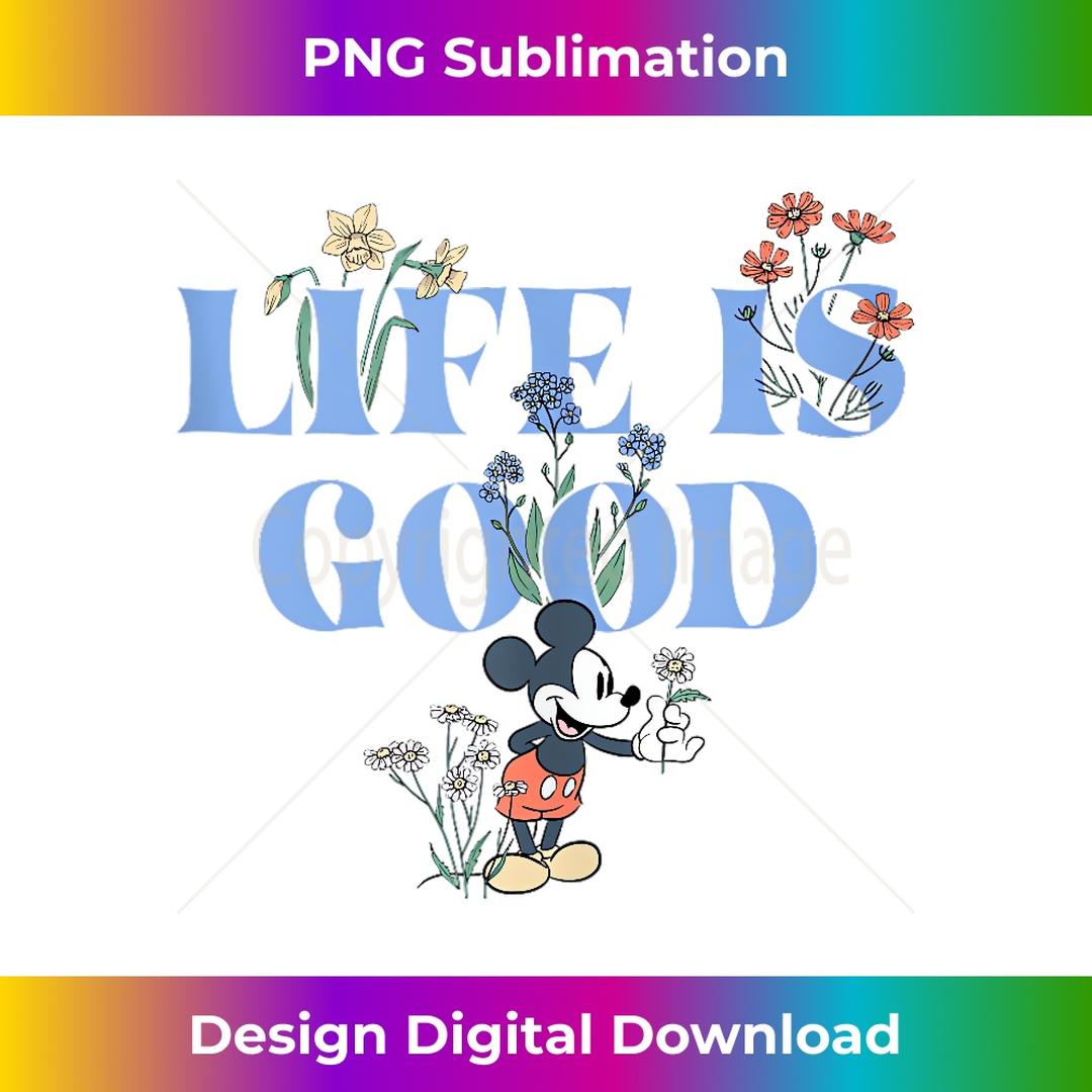 Disney Mickey And Friends Life Is Good Vintage Cute Logo - D | Inspire ...