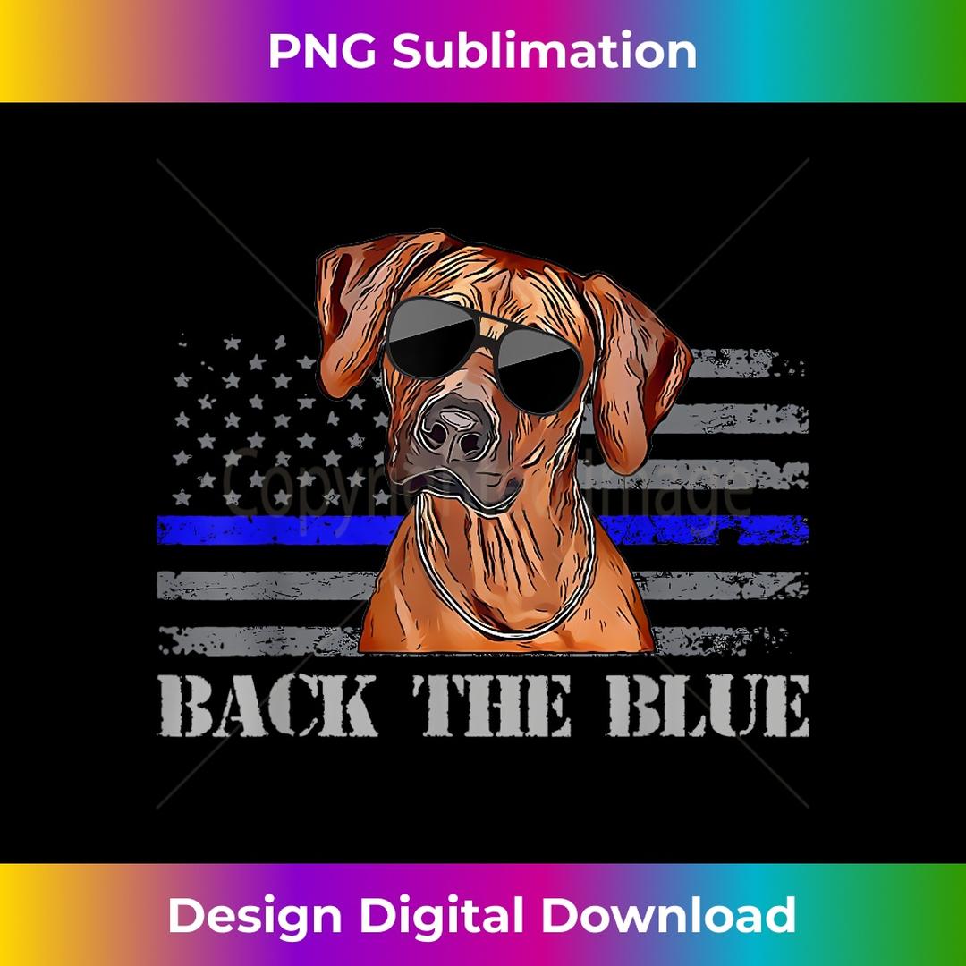 Rhodesian Ridgeback Thin Blue Line Flag Police Dog 2 - Artis | Inspire ...