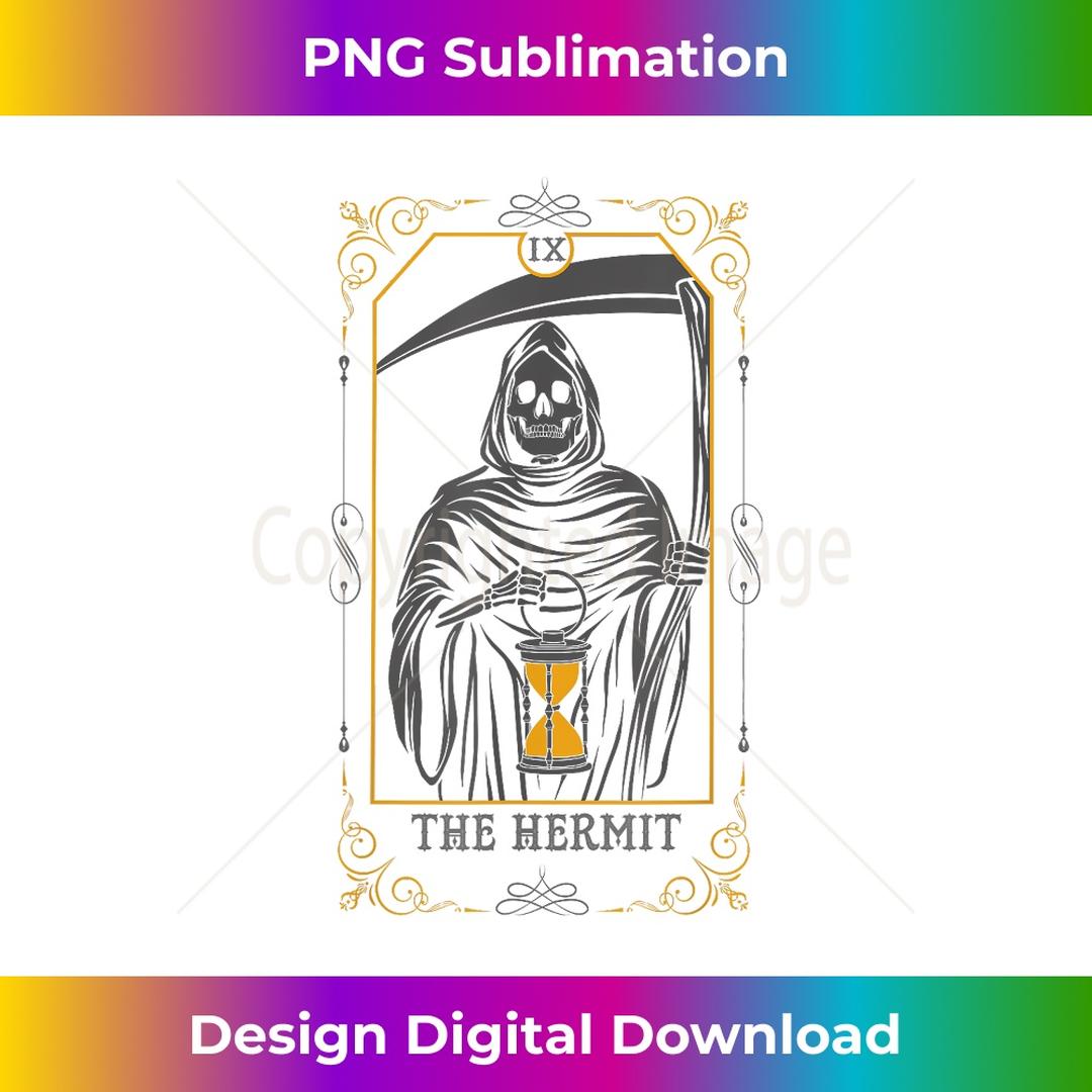 The Hermit Arcana Tarot Card Witchcraft Skeleton Goth 2 - Ae | Inspire ...