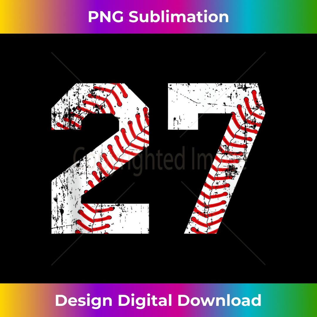 Vintage Baseball 27 Jersey Number 1 - PNG Sublimation Digita | Inspire ...