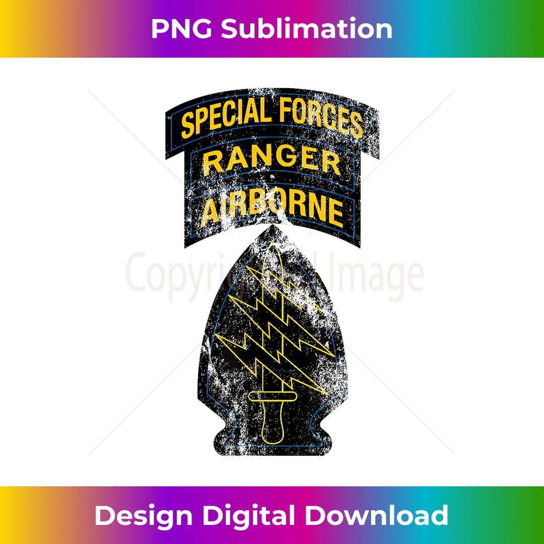 US Army Special Forces - SF Ranger Tab - Retro Vintage 1 | Inspire Uplift