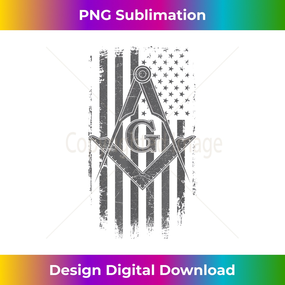 Masonic American Flag Square and Compass - Freemason Gray 1 | Inspire ...