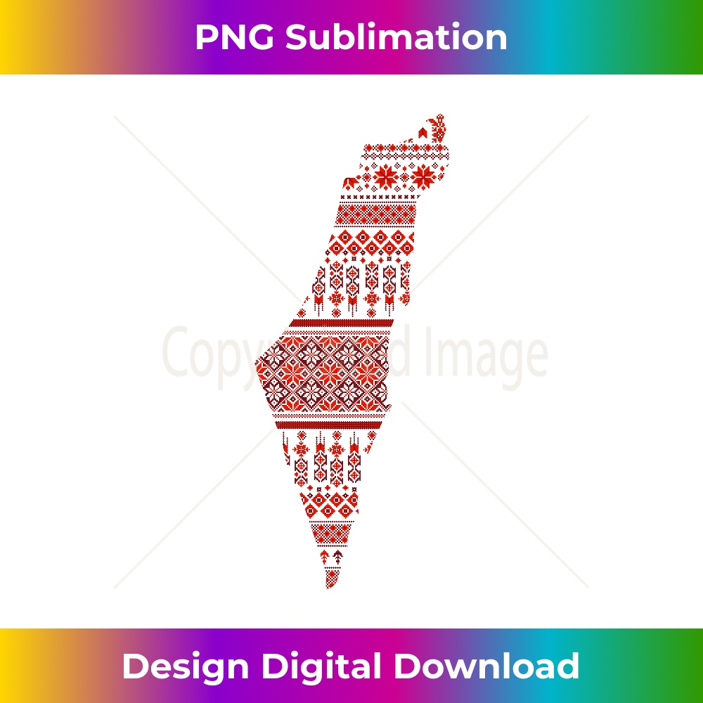 Palestine Palestinian Cross Stitch Map 1 - Premium Sublimati | Inspire ...