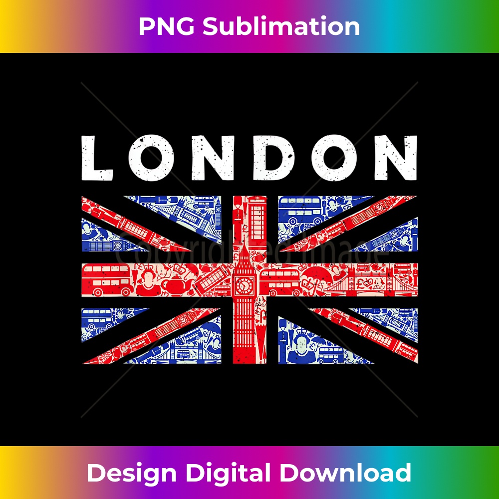 Vintage England Flag Made By Symbols Of The UK And London 2 | Inspire ...