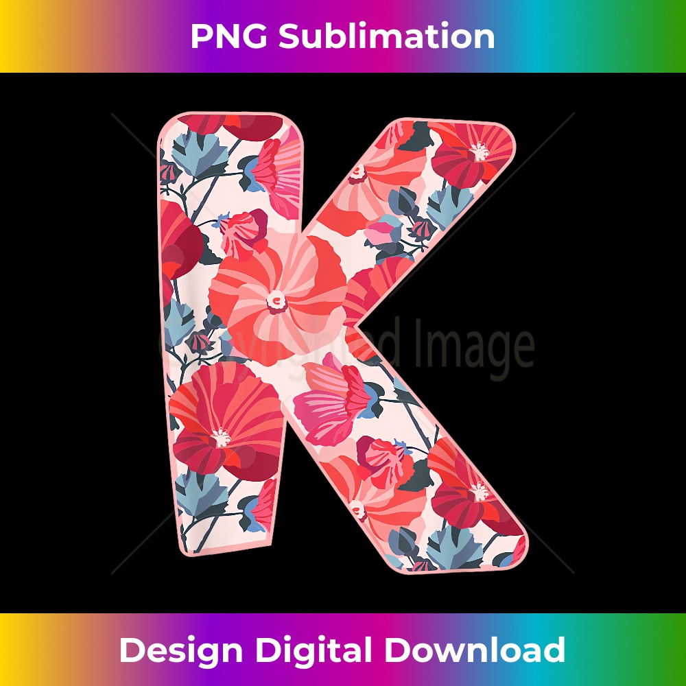 Letter K Sign Alphabet Last Name Consonants Flower 1 - Creat | Inspire ...