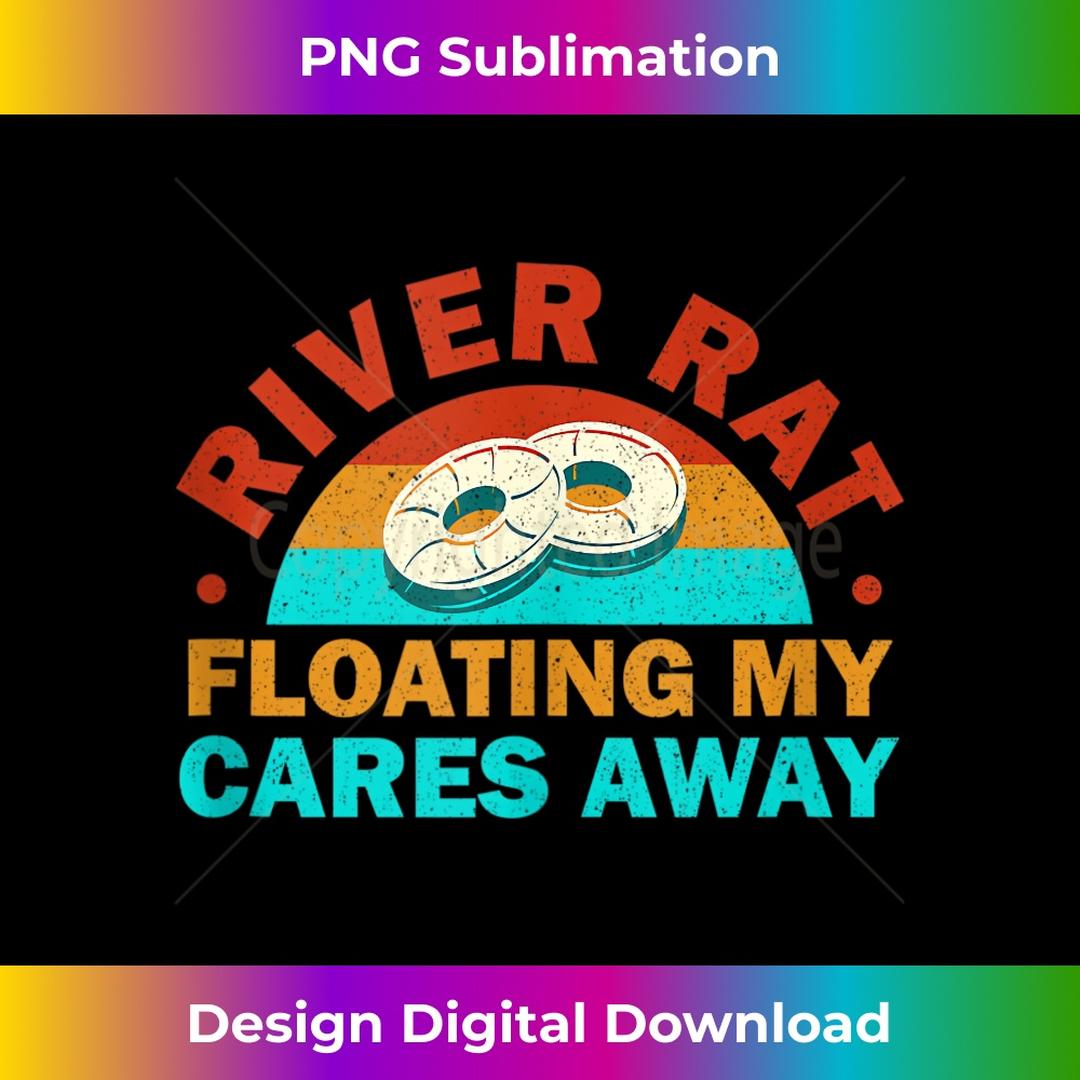 River Rat Floating My Cares Away Funny Tubing Float Trip - I - Inspire ...