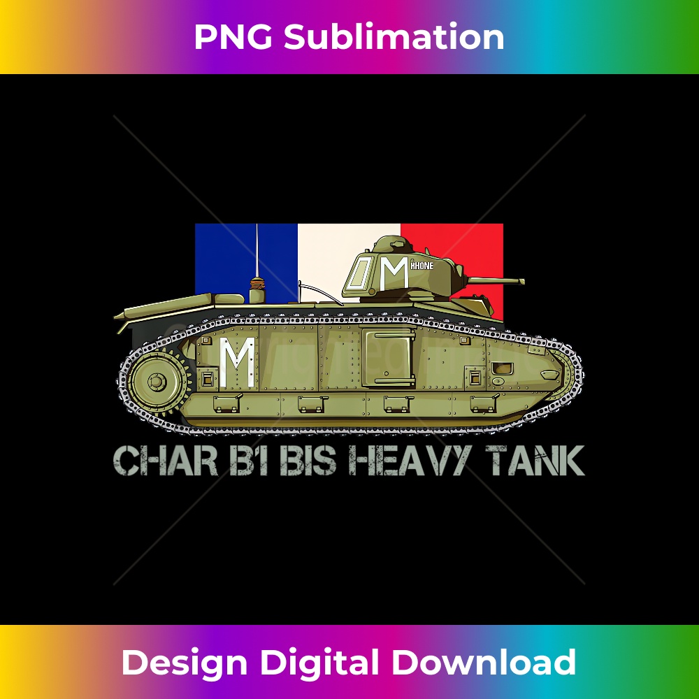 Char B1 Bis French Heavy Tank WW2 Tanks Flag - Instant PNG S | Inspire ...