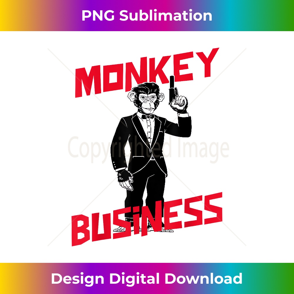 Monkey Business Funny Monkey Pun Spy Monkey Secret Agent - V - Inspire ...