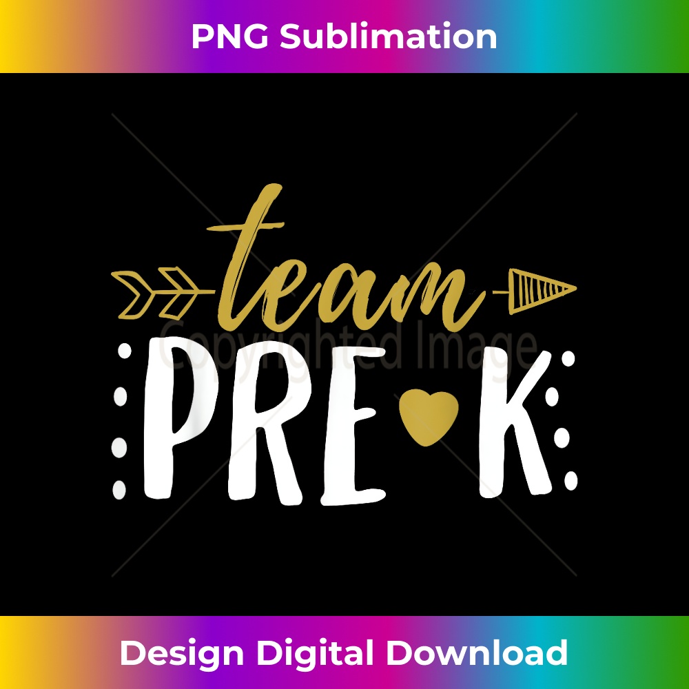 Team Pre-K T Preschool Teacher Student Arrow - Crafted Subli | Inspire ...