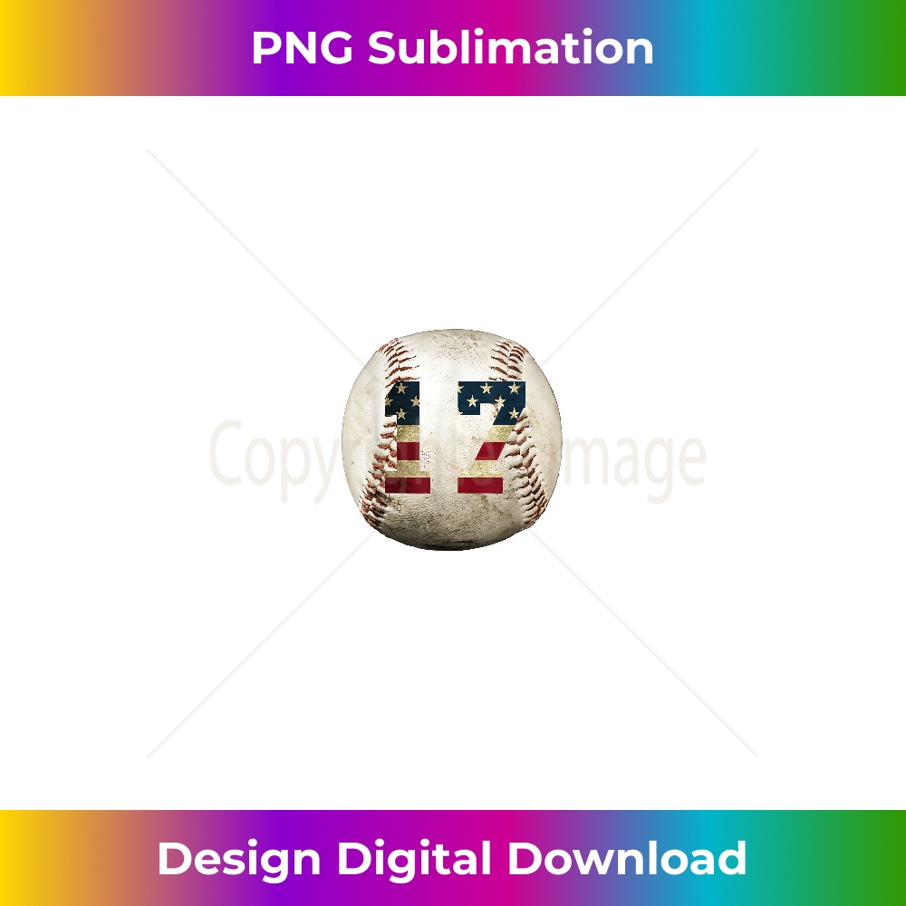 Baseball number 17 with American USA flag - High-Resolution | Inspire ...