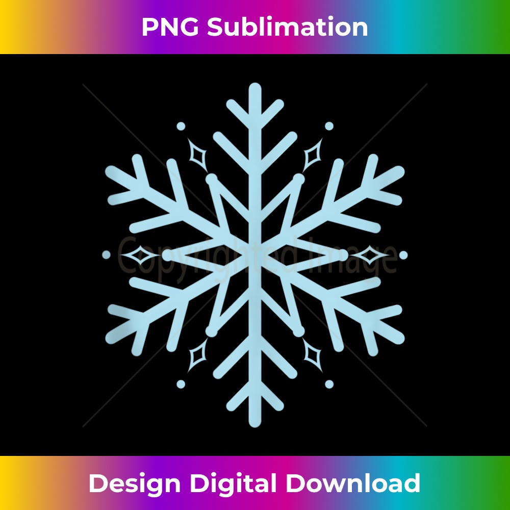Baby Blue Snowflake Tank Top - High-Resolution PNG Sublimati | Inspire ...