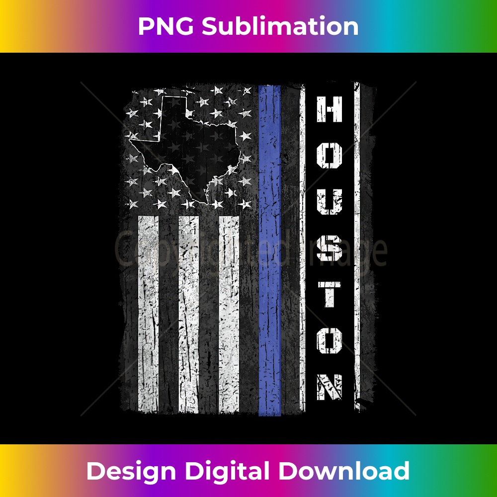 Houston Texas Thin Blue Line Police Week Flag Cop Gifts Dad | Inspire ...