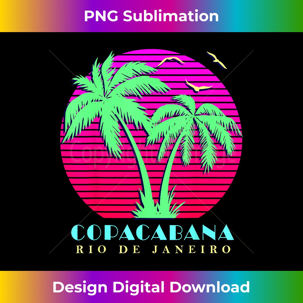 Copacabana Rio De Janeiro Palm Trees Sunset - Exclusive PNG | Inspire Uplift
