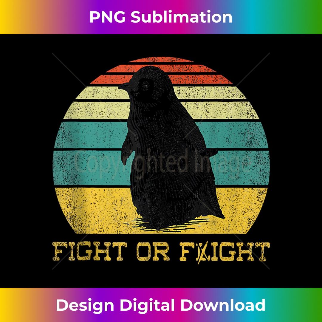 Fight or Flight Funny Penguin Pun Fight Or Flight Meme Tank | Inspire ...