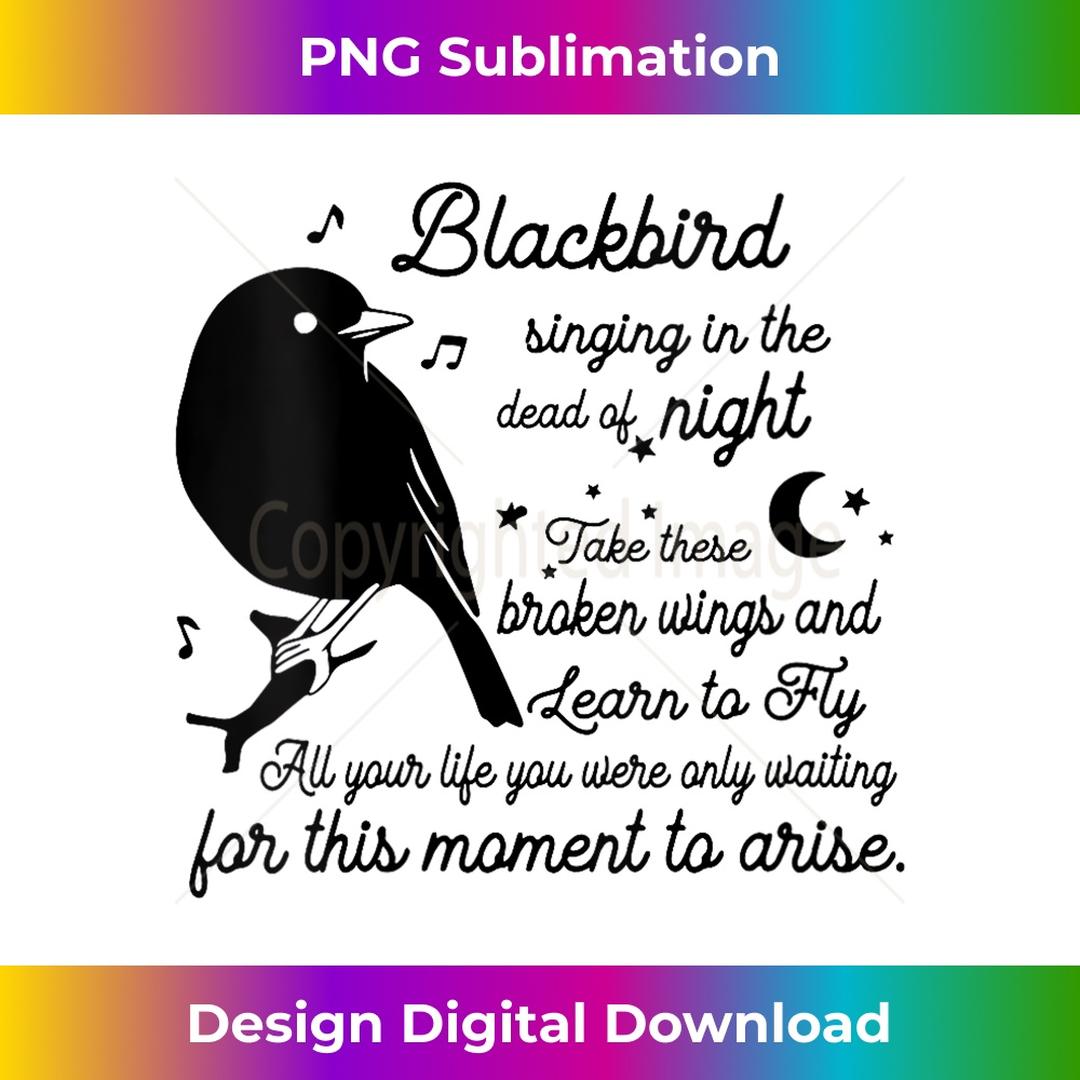 Design Blackbird Singing In The Dead Of Night Black Style V- | Inspire ...
