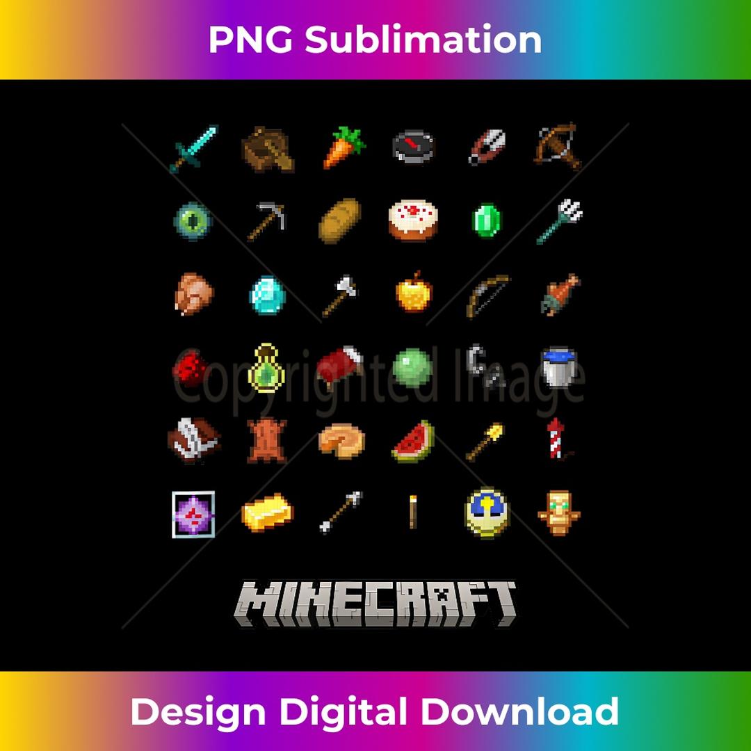 Minecraft Items Textbook - Artistic Sublimation Digital File | Inspire ...