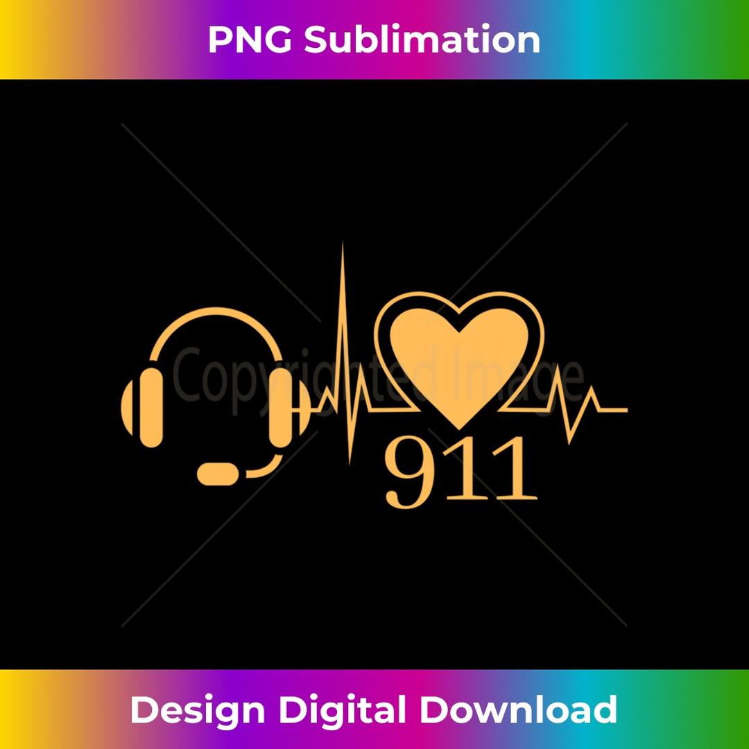 911 Police Dispatcher Heartbeat for Thin Gold Line Dispatch | Inspire ...