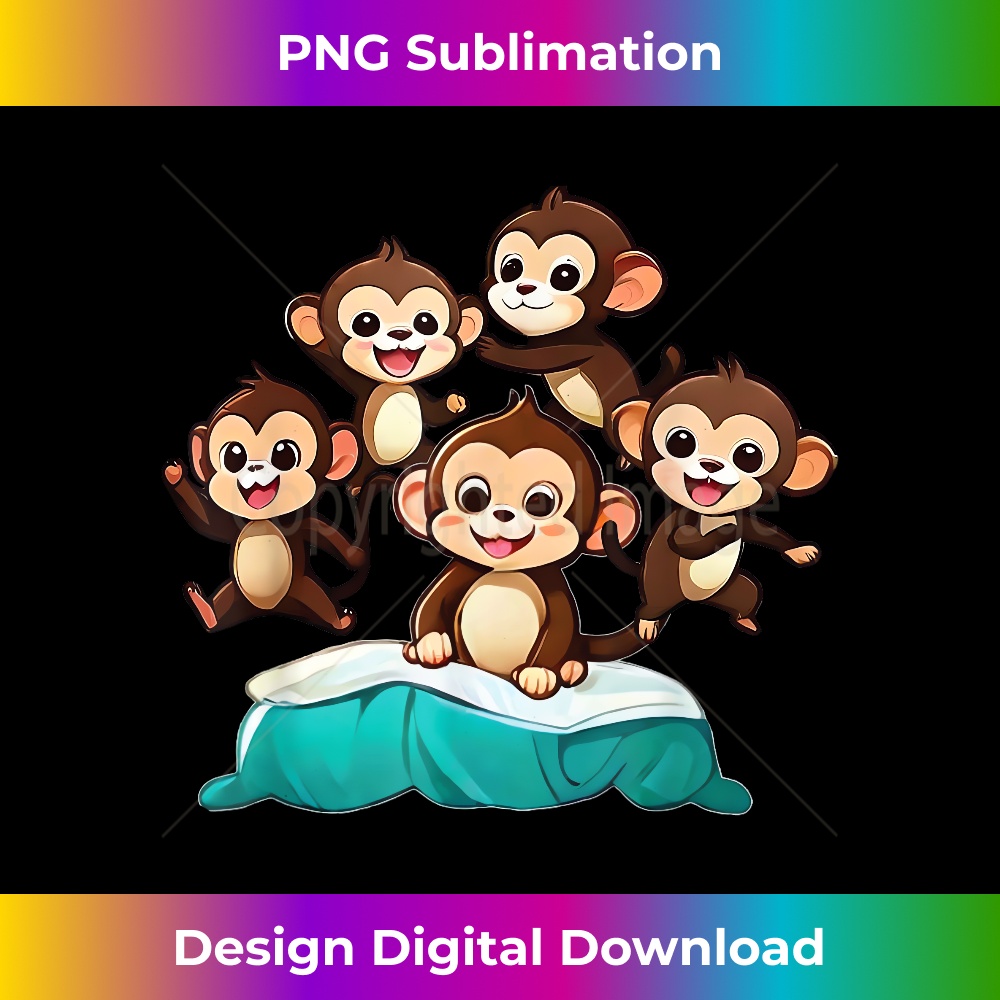 Cool Five Little Monkeys Jumping on The Bed tee for kids - P | Inspire ...