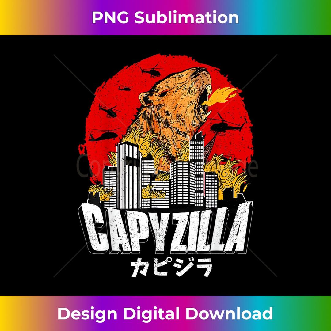 Japanese Sunset Capyzilla Funny Capybara - Trendy Sublimatio | Inspire ...