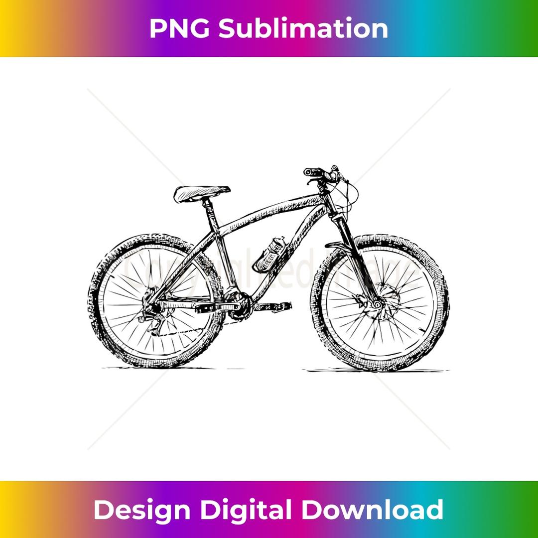 Hand Painted Mountain Bike Biker Motif Black - Decorative Su | Inspire ...