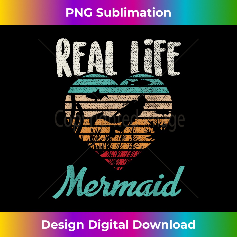 Real Life Mermaid Vintage Scuba Diver Retro Diving Snorkel 1 | Inspire Uplift