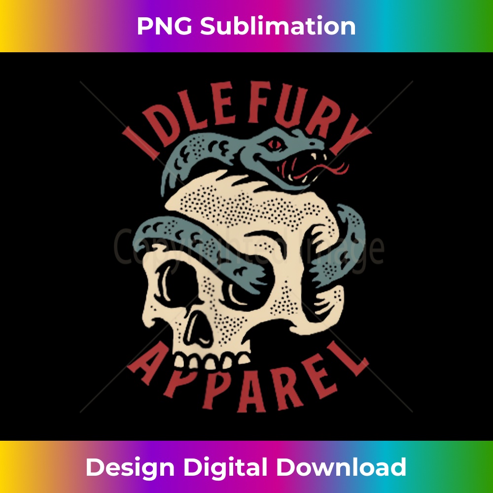 VIEW BACK PRINT Idle Fury Classic Snake & Skull Tattoo Art 2 | Inspire ...