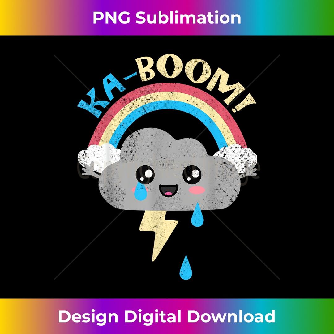 Cute Thunder Cloud with Rainbow and Lightning. Ka-Boom! - Ex | Inspire ...