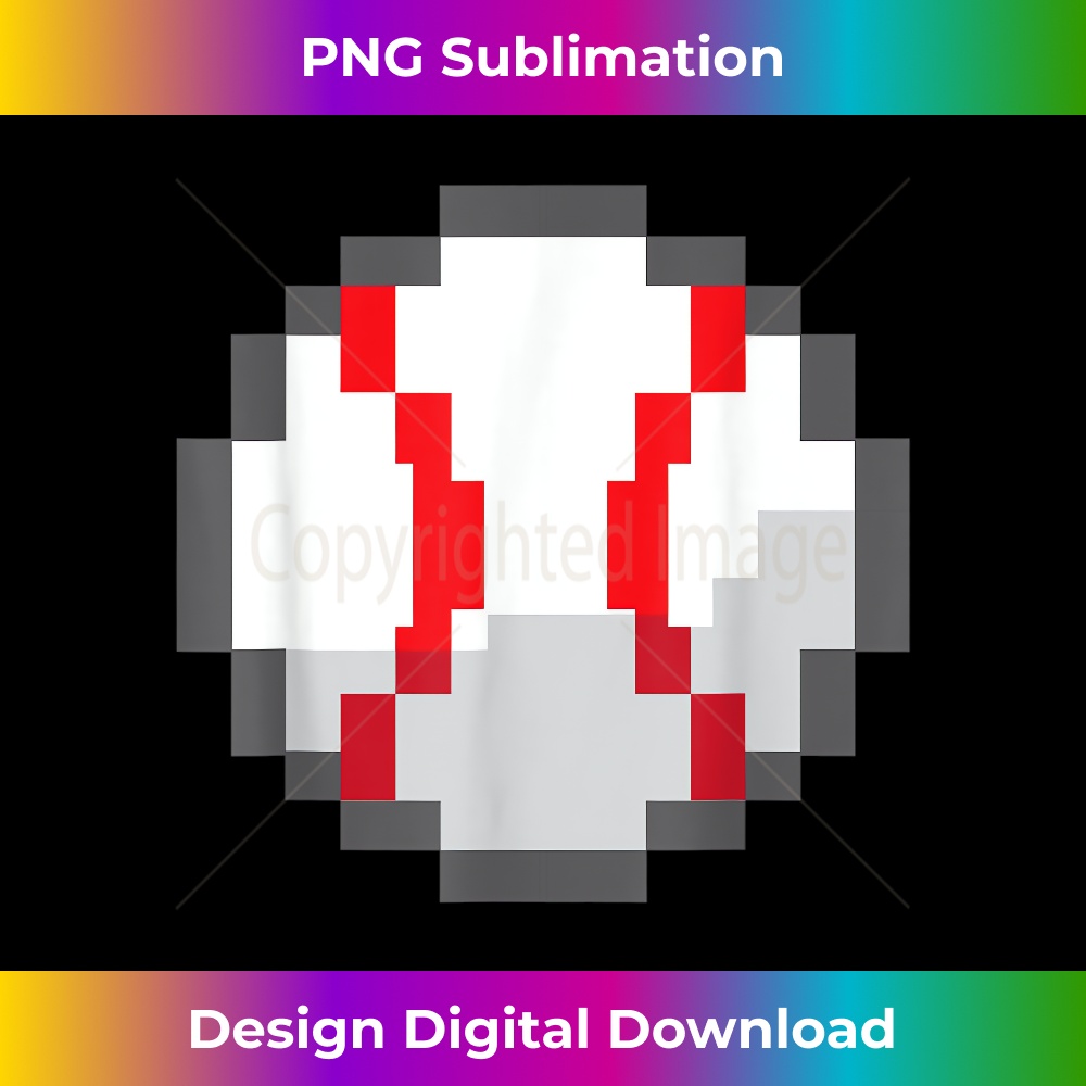 Baseball Ball Pixelated 8 Bit Pixel Gaming Cool Gamer Gifts | Inspire ...