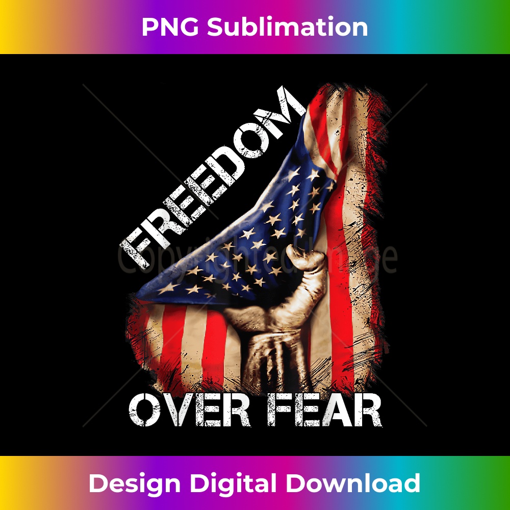 Freedom Over Fear Vintage US Hand pulling American Flag - PN | Inspire ...