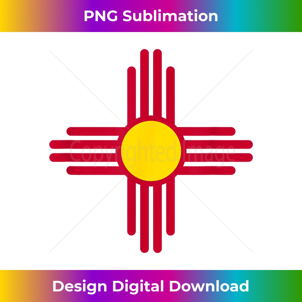 New Mexico Flag Red Zia Sun Symbol - Signature Sublimation P | Inspire ...