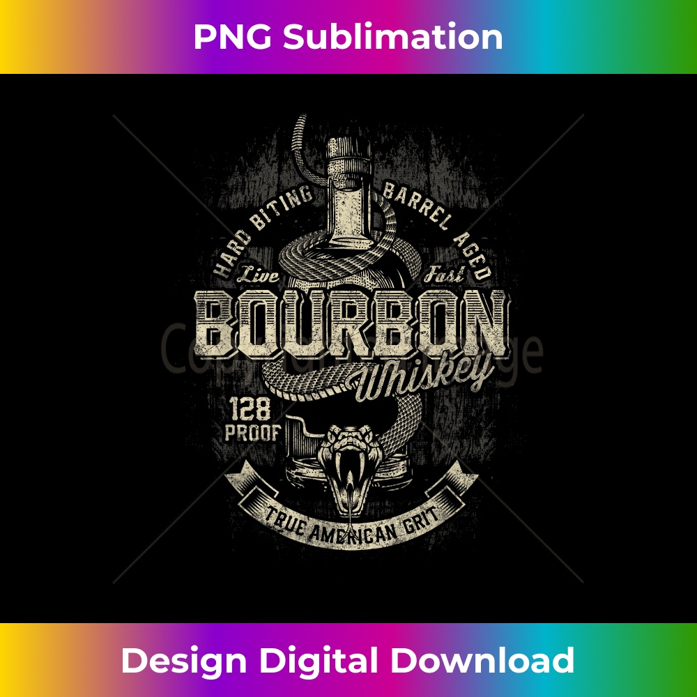 Bourbon Whiskey True American Grit Snake Graphic - PNG Trans | Inspire ...