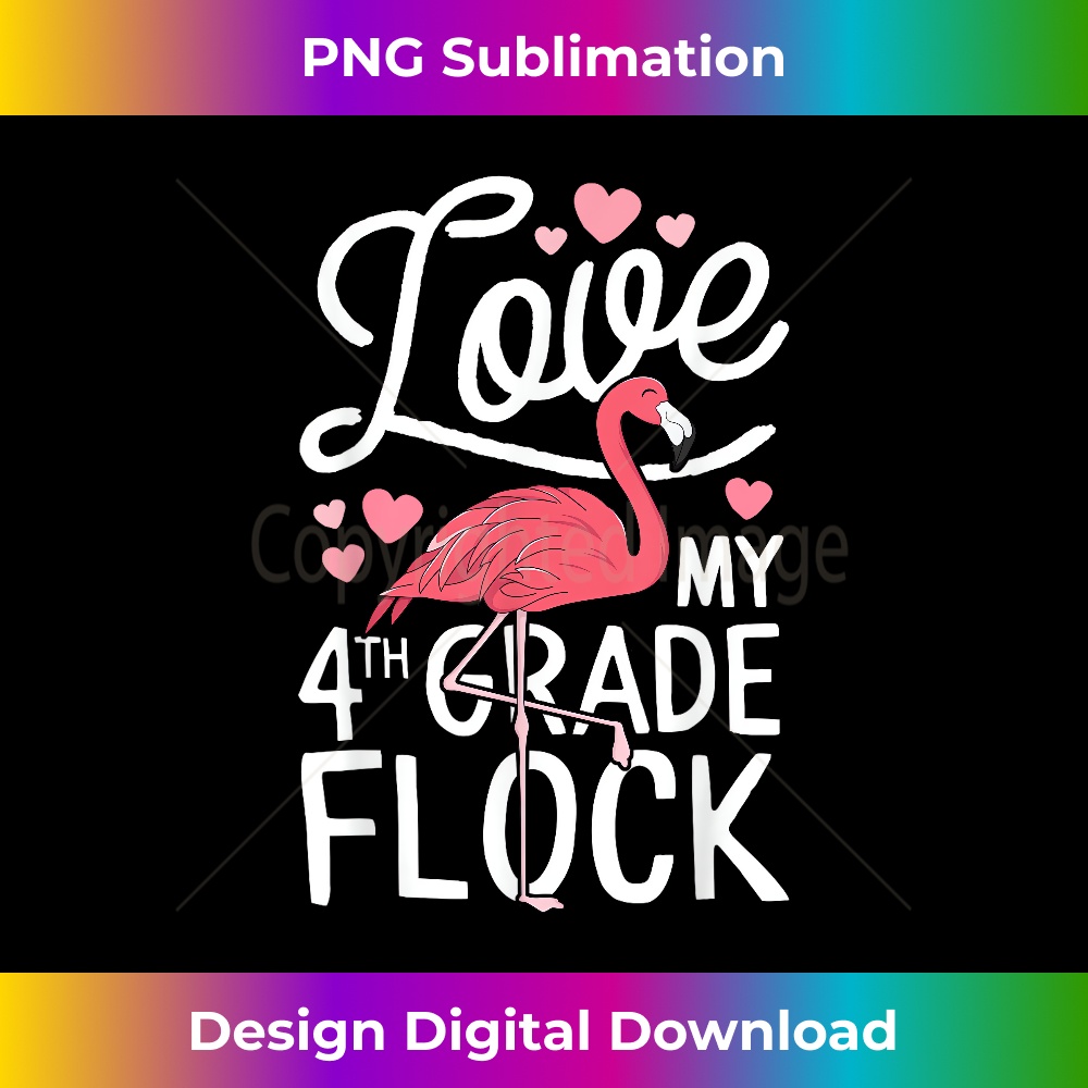 Love My 4th Grade Flock Flamingo Teacher Elementary Gift - U | Inspire ...