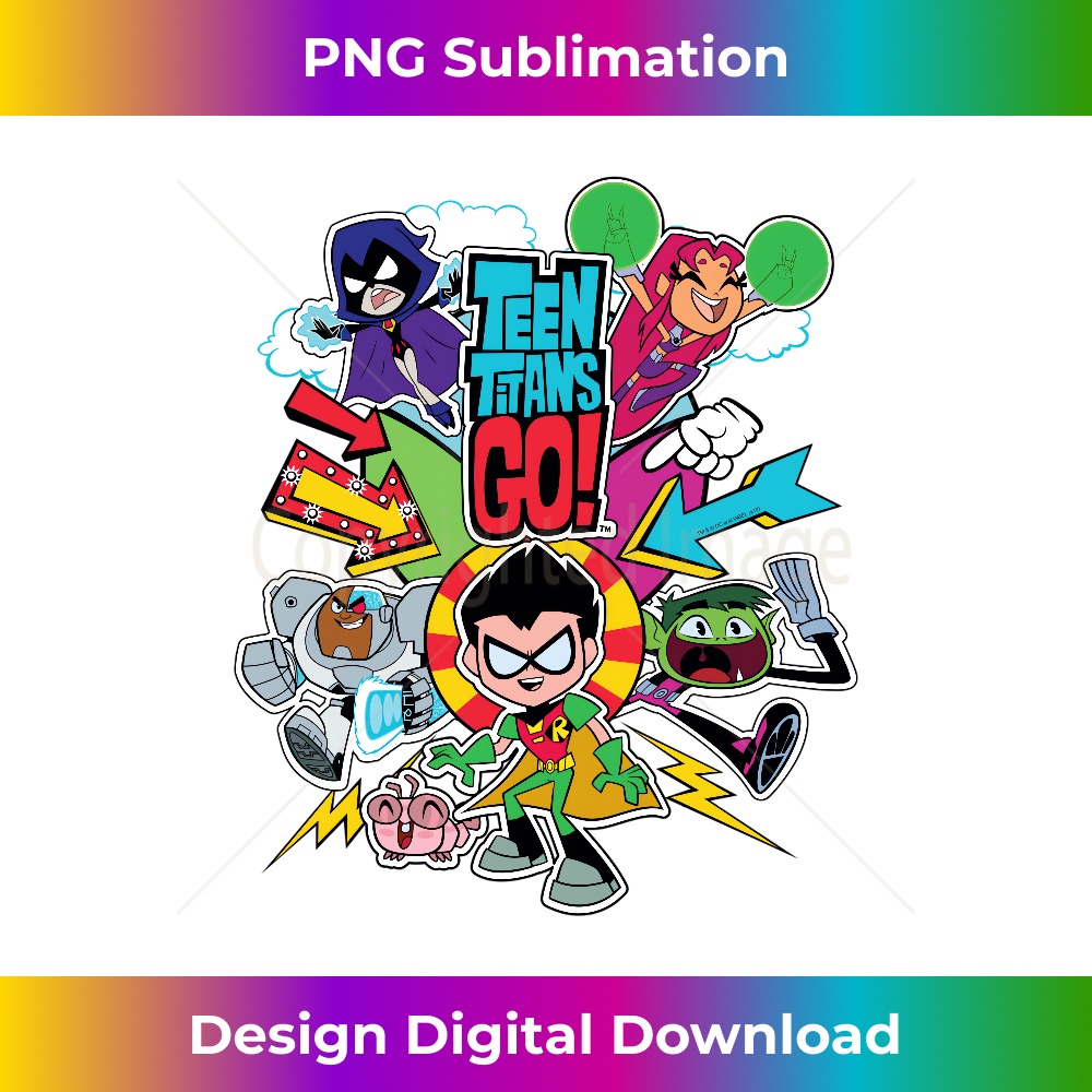 Teen Titans Go! Team Graphic Long Sleeve - Digital Sublimati | Inspire ...
