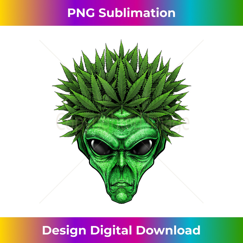 UFO Alien Marijuana Weed Cannabis Pot Stoner Weed Leaf 2 - P | Inspire ...