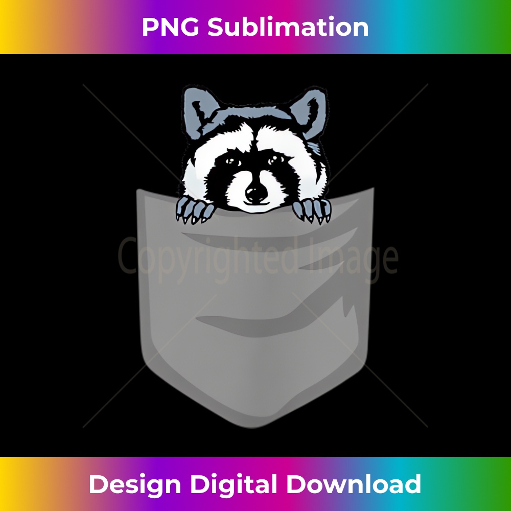 Pocket Raccoon for a Funny Raccoon in your Pocket Fan Tank T | Inspire ...