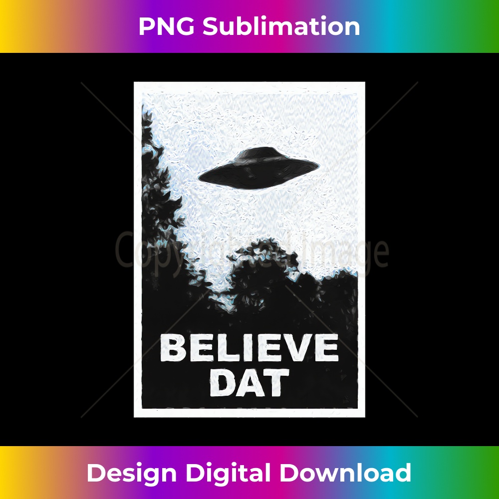 Painted Style UFO Believe Dat alien Long Sleeve 2 - Unique S | Inspire ...