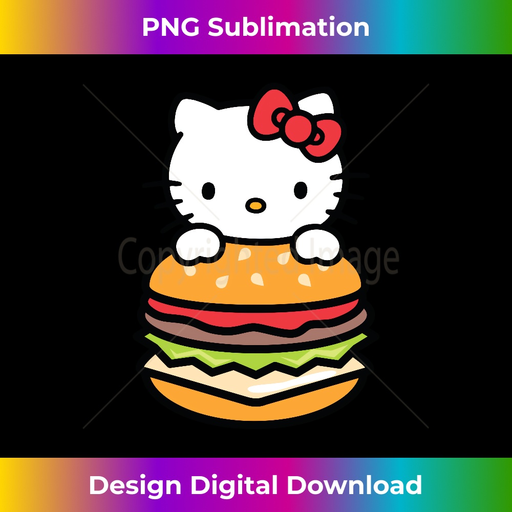 Hello Kitty Burger Long Sleeve - Sublimation-Ready PNG File | Inspire ...