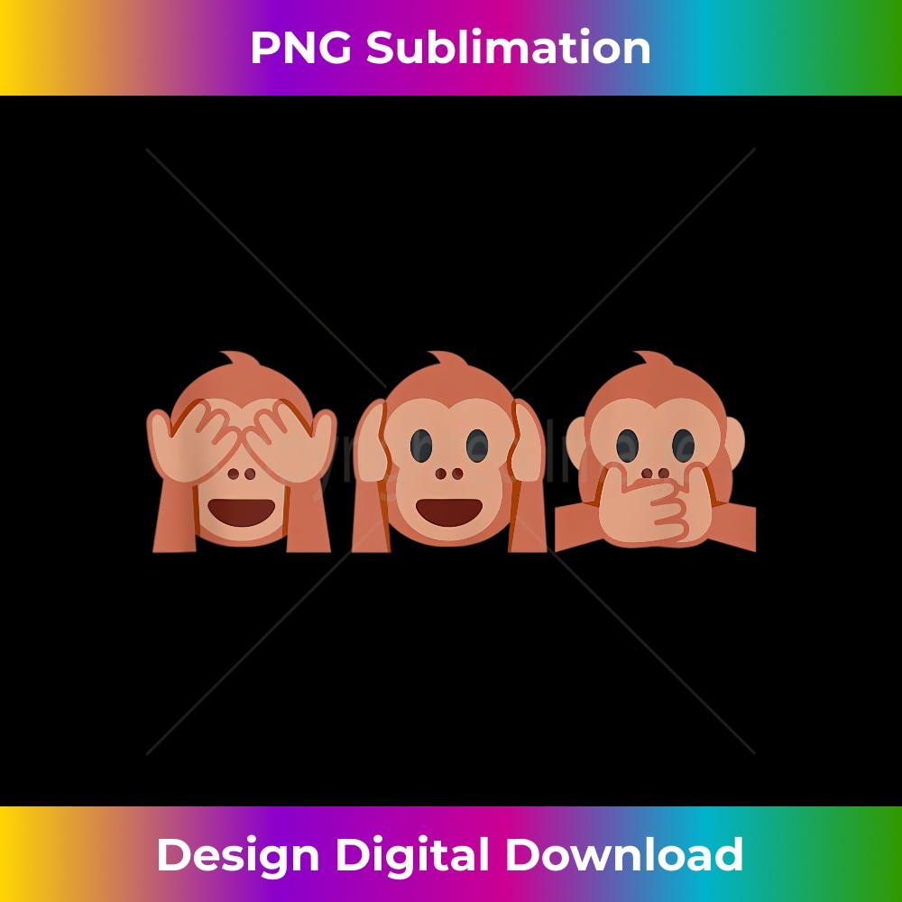 three monkeys Emoticon see hear speak no Evil Emoticon Tank | Inspire Uplift
