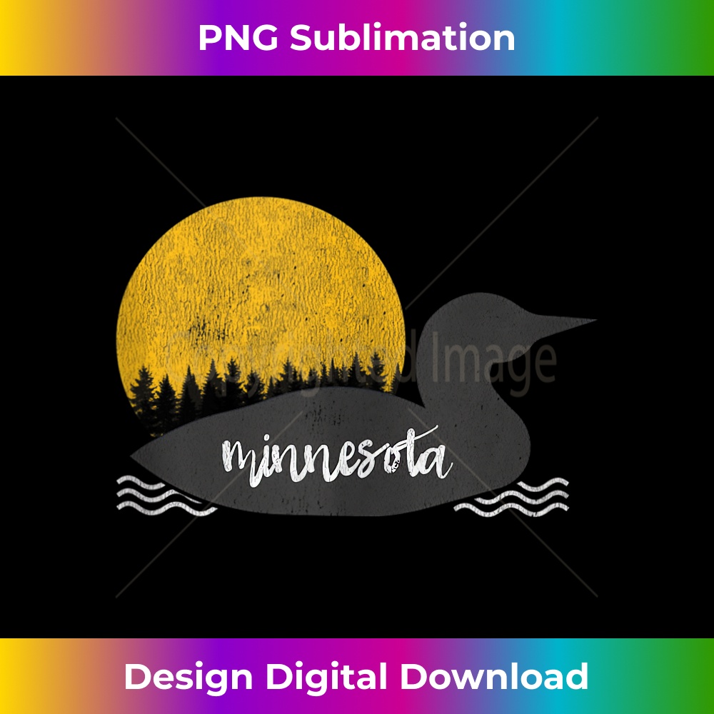 Vintage Minnesota Tank Top Minnesota State Bird Loon Gift Ta | Inspire ...