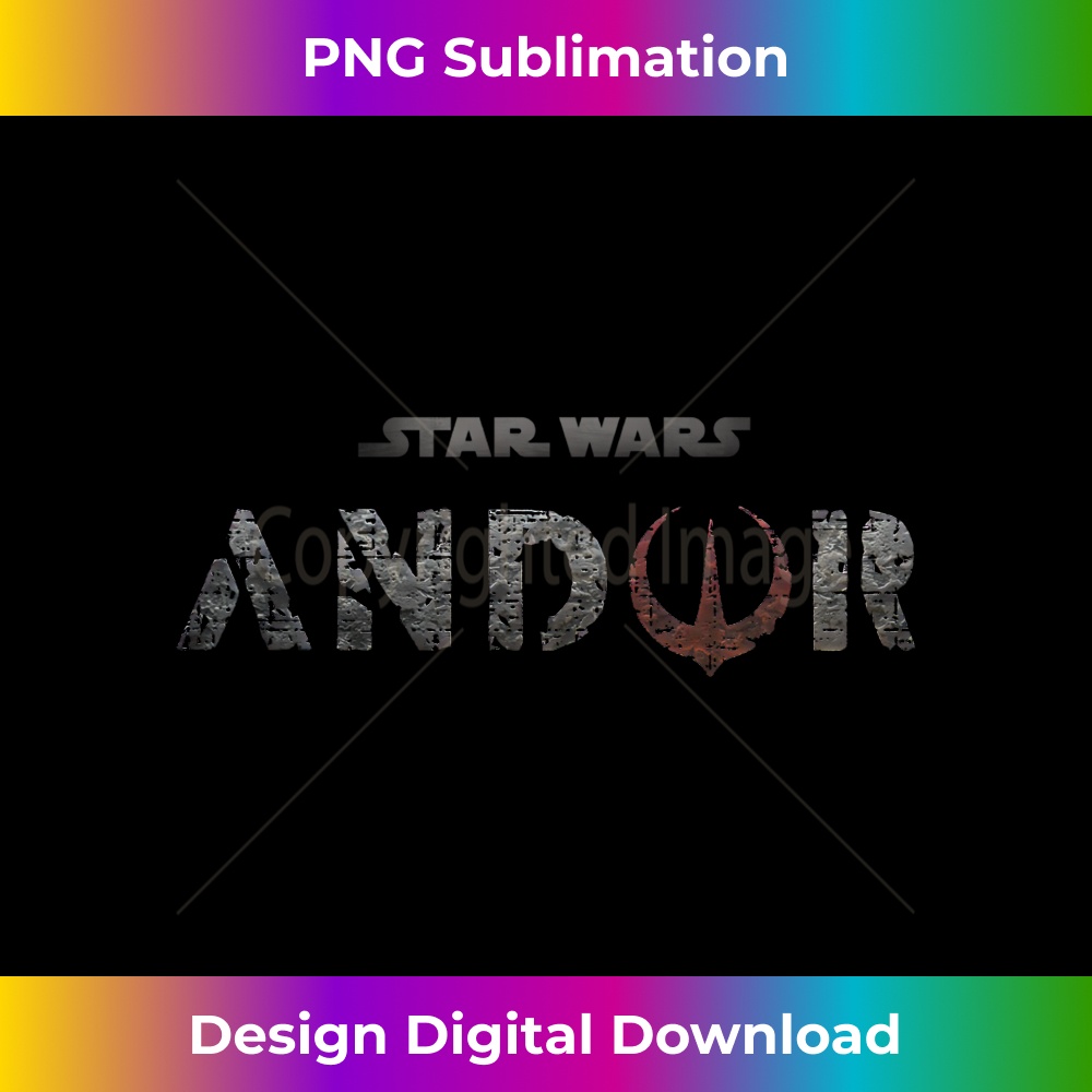Star Wars Andor Ruins Text Logo Long Sleeve 2 - Sublimation- | Inspire ...
