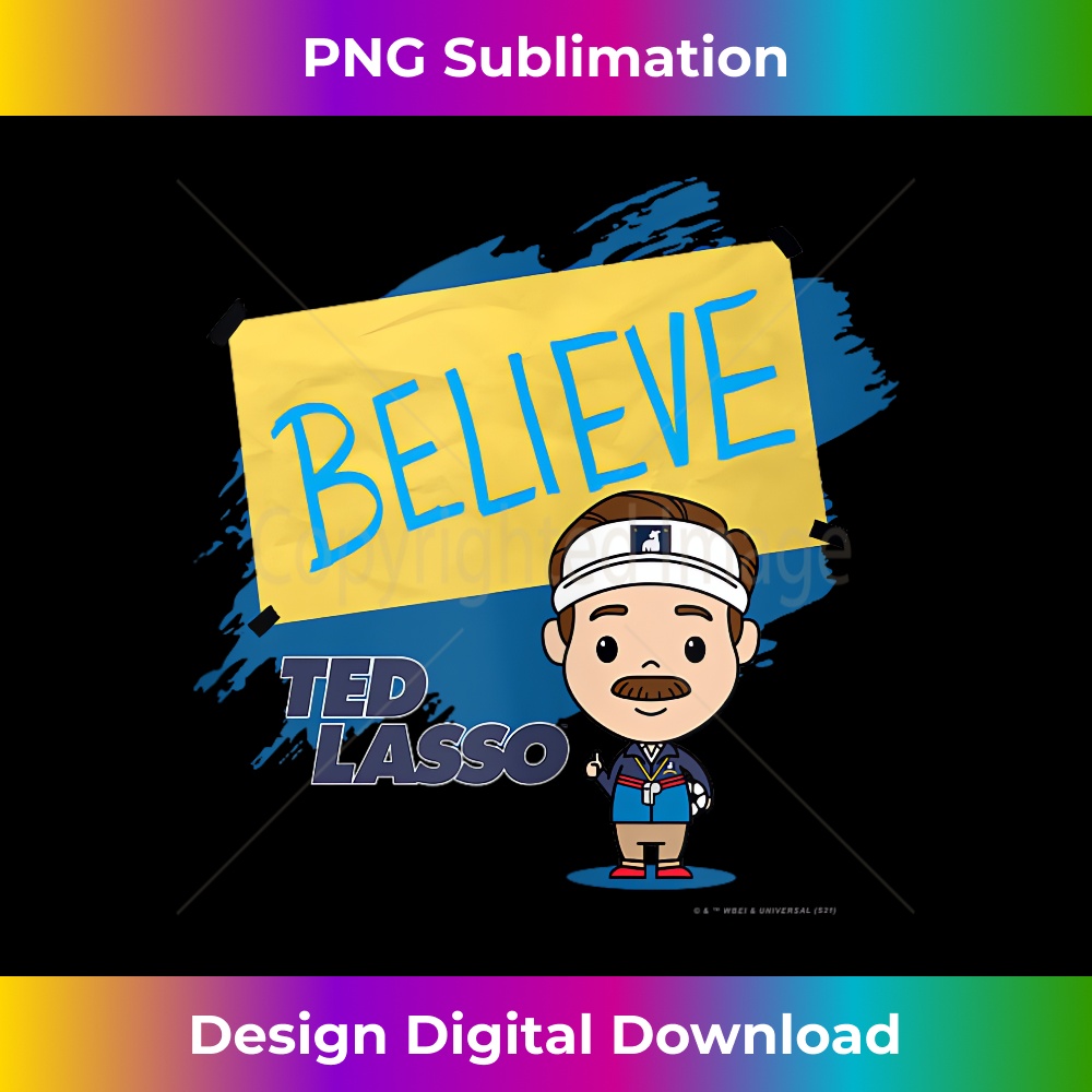 Ted Lasso Believe Motivational Chibi Style Logo V2 Tank Top | Inspire ...