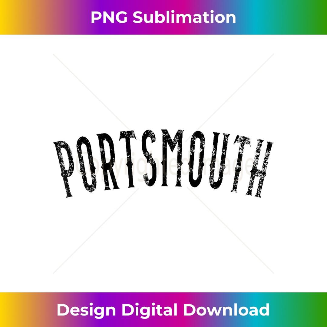 Vintage Portsmouth NH Black Script Text 2 - Instant PNG Subl | Inspire ...