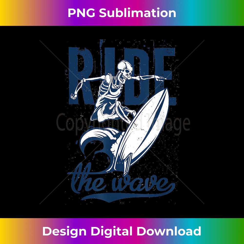 Ride the wave - Skeleton riding the wave on surfboard 2 | Inspire Uplift