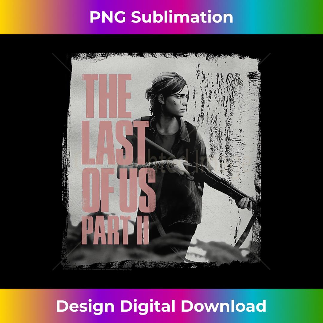 The Last of Us Ellie With Rifle 1 - Vintage Sublimation PNG | Inspire ...